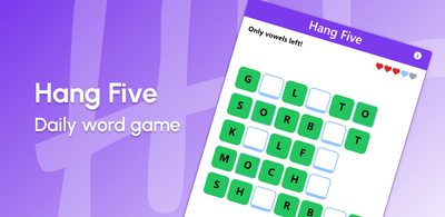 Introducing Hang Five, your new favourite word game